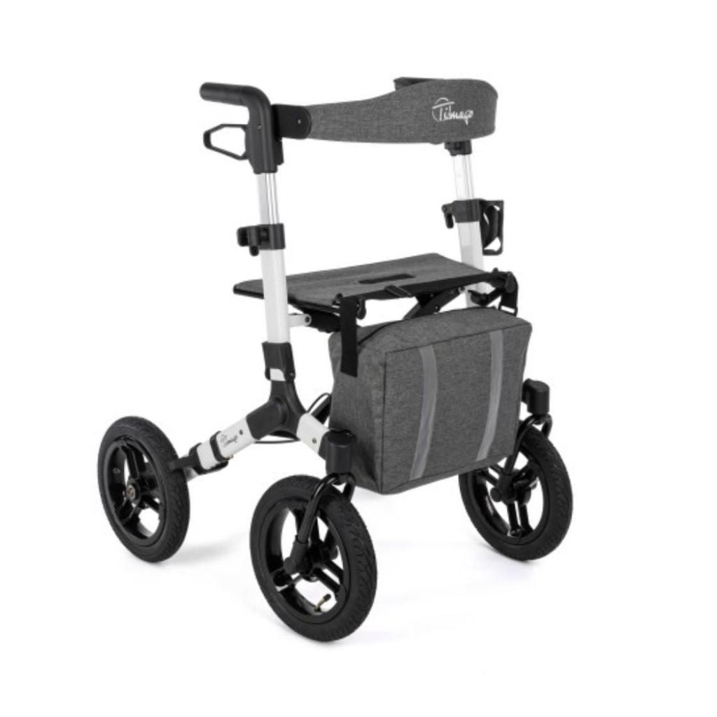 RANGER AIR WHITE rollator med lufthjul. Fri fragt > 599 kr